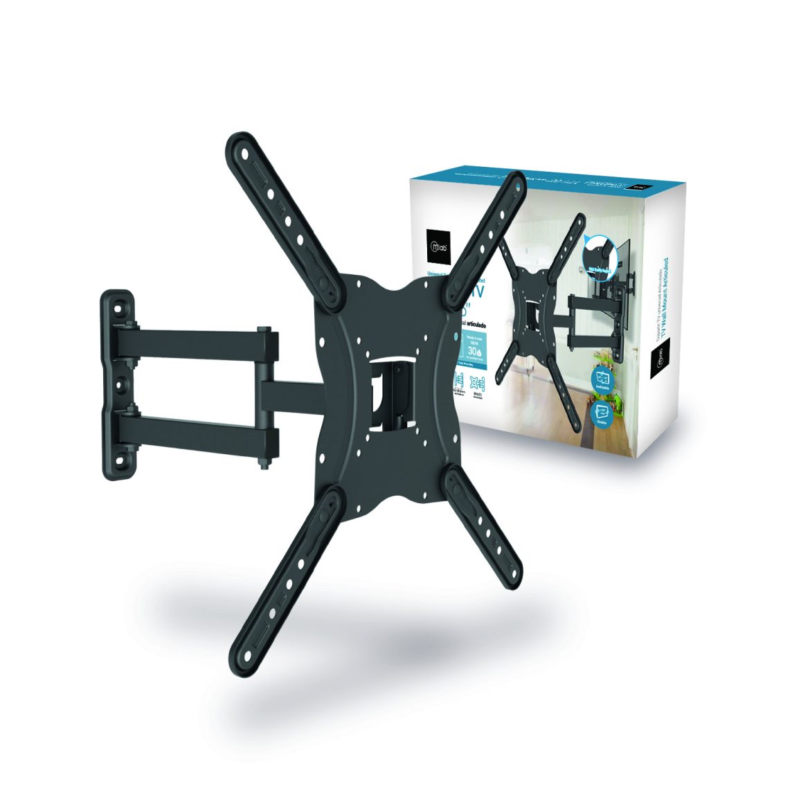 8945 – Soporte para TV Articulado 17″-55″ – Microlab