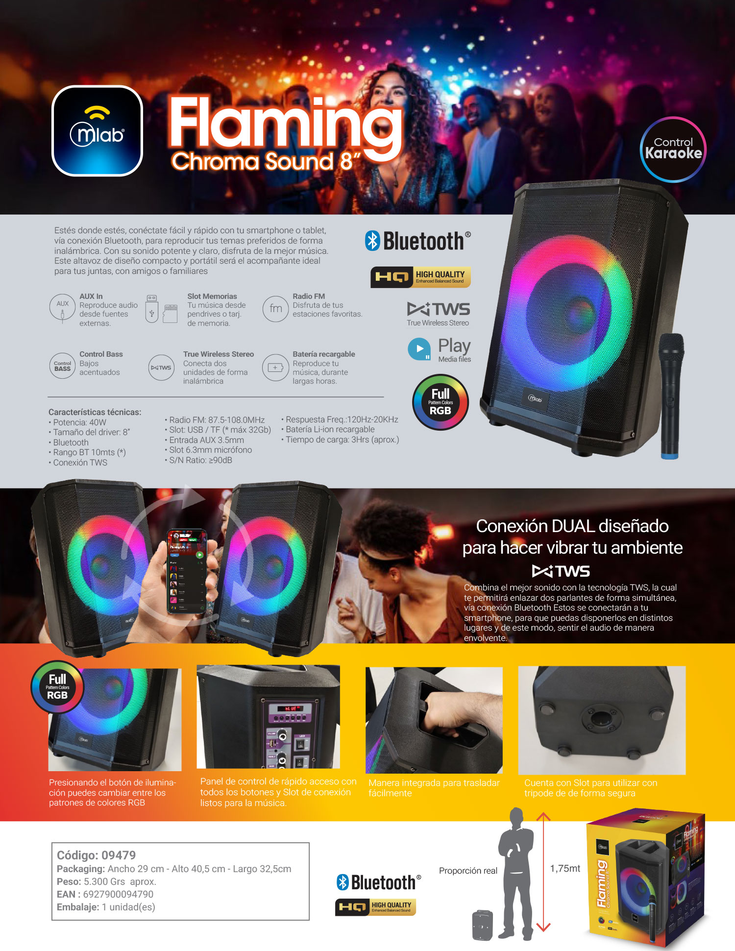 9479 – Flaming Chroma Sound 8″ – Microlab