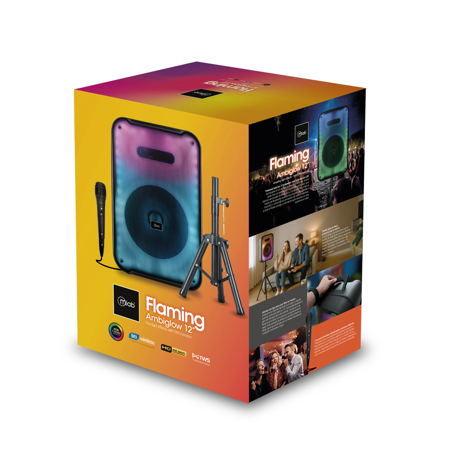 9481 – Flaming Ambiglow 12″+Tripod – Microlab